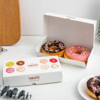 China Eco Friendly Paperboard Food Container Paper Box Folders Custom Bakery Donut Boxes for sale