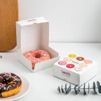 China Eco Friendly Paperboard Food Container Paper Box Folders Custom Bakery Donut Boxes for sale