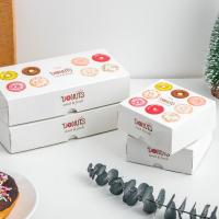China Eco Friendly Paperboard Food Container Paper Box Folders Custom Bakery Donut Boxes for sale