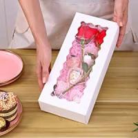 China Custom Food Cake Cookie Pastry Box Window Bakery Boxes with Logo Wholesale for sale