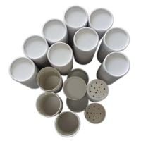 China Customizable Logo Design Economical Blank Cylindrical Paper Tubes For Body Powder With Shaking Holes Lid for sale