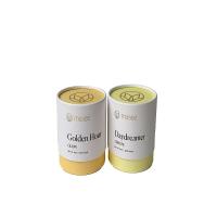 China Custom Matt Lamination Salt And Sugar Food Products Paper Tube Packaging With Foil Stamp And Logo Design for sale