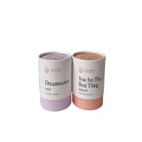 China Custom Matt Lamination Salt And Sugar Food Products Paper Tube Packaging With Foil Stamp And Logo Design for sale