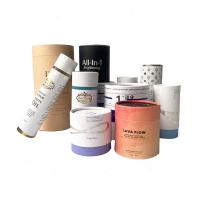 China Custom Matt Lamination Salt And Sugar Food Products Paper Tube Packaging With Foil Stamp And Logo Design for sale