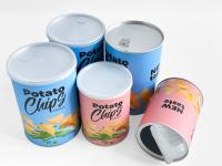 China Eco Friendly Custom Potato Chip Food Paper Tube Packaging With Express Shipment And Customizable Design for sale