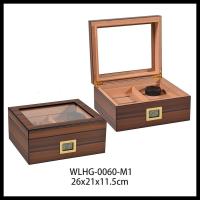 China Humidity Controlled Cigar Packaging Box Rigid Wood / Paperboard Customizable for sale