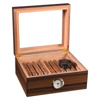 China Humidity Controlled Cigar Packaging Box Rigid Wood / Paperboard Customizable for sale
