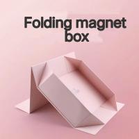 China Factory Customizable Rigid Packaging Box With Matte Finish And Pink Folding Magnetic Lid Closure for sale