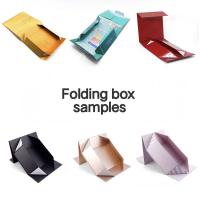 China Factory Customizable Rigid Packaging Box With Matte Finish And Pink Folding Magnetic Lid Closure for sale