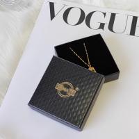China Gift and Jewelry Black Necklace Rigid Box Single Side Coating Base And Lid Box for Packaging for sale