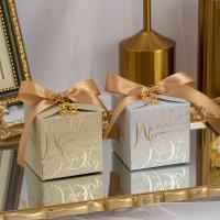 China Wholesale Luxury Gold and Silver Card Logo Food Packaging Box Custom Color Wedding Candy Chocolate for sale