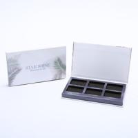 China Custom Luxurious Cosmetic Eye shadow Packaging Box with Satin Lining Options for sale
