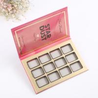 China Custom Luxurious Cosmetic Eye shadow Packaging Box with Satin Lining Options for sale