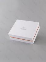 China Satin Lined Cosmetic Paperboard Box with Glossy Finish Coated Paper Makeup Packaging for sale