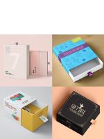 China Satin Lined Cosmetic Paperboard Box with Glossy Finish Coated Paper Makeup Packaging for sale