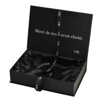 China Matte Laminated Wig Cosmetic Makeup Box with Ribbon Satin Lined Luxury Magnetic Flip Cardboard Packaging Box for sale