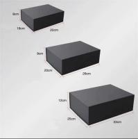 China Art Paper Black Magnetic Closure Custom Paper Packaging Gift Jewelry Box for Environmental Gift Display for sale