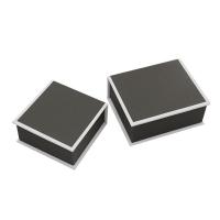 China Customizable Magnetic Closure Rigid Black Gift Box For Jewelry And Gifts for sale