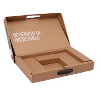 China Custom Print Logo Electronics Computer Corrugated Shipping Packaging Box Recyclable With Modern Style for sale