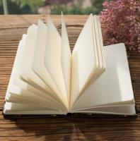 China 128gsm Matt Art Paper Interior Custom Luxury PU Leather Embossing Notebooks for CMYK Offset Printing for sale