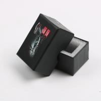 China Custom Printing Recyclable Black Auto Parts Packaging Box Lid and Base Rigid Gift Box with Pearl Cotton Foam for sale