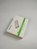 China Custom Design Rigid Electronic USB Hub Packaging Box With Paper Tray Insert for sale