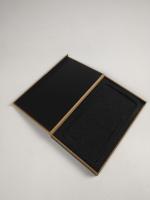 China Modern Luxury Black Phone Case Packing Rigid Electronics Box Set with Art Paper Print and Hot Stamp Foil for sale