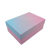 China Customized Luxury Print Eco Friendly Rigid Cardboard Shoe Storage Box with Lid Supply for sale