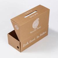 China Cardboard Shoe Storage Boxes Corrugated Shoe Boxes with Rope Handle China Manufacturer Supplier for sale