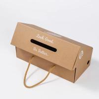 China Ultra Hard Corrugated Cardboard Folding Sports Shoe Box with Customized Print Logo and Wax Coating for sale