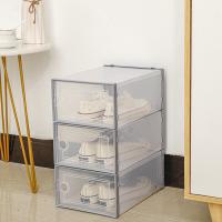 China Customized Eco Friendly Transparent Shoe Box with Wax Coating and Blank Finishing for sale