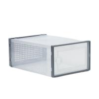 China Customized Eco Friendly Transparent Shoe Box with Wax Coating and Blank Finishing for sale