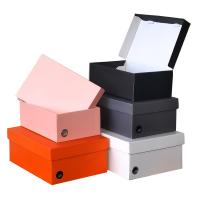 China Wholesale Spot Goods Printing Paperboard Shoe Packaging Box With Glossy/Matt Lamination Heaven and Earth Cover Box for sale
