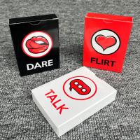China Custom Talk Flirt Dare Romantic and Adventurous Game Card Printing for Couples In The UK for sale