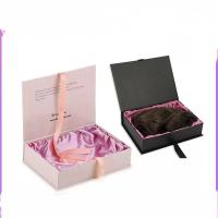 China Custom Paperboard Make Up Packaging Case Wig Cosmetic Container Package Box with Foam Insert for sale