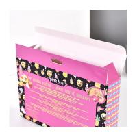 China Retail Hanging Hook Folding Paper Box with Window Customized Coated Paper Material for sale