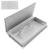China Glossy Finish Custom Magnet Flip Rigid Packaging Boxes Eyelash Cosmetics Box With Ribbon for sale