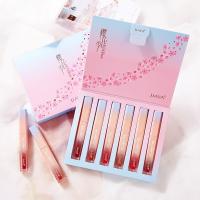 China Eco Friendly Custom Printed Lipstick Lip Gloss Set Cosmetic Box Makeup Gift Box With Glossy Lamination for sale