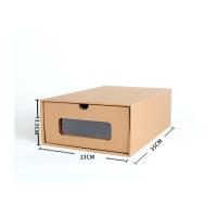 China Customized Single Side Coating Corrugated Shoe Boxes for Eco-friendly Packaging Needs for sale