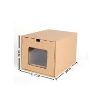 China Customized Single Side Coating Corrugated Shoe Boxes for Eco-friendly Packaging Needs for sale