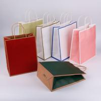China Industrial Gift Craft Custom Printed Shopping Paper Bags with Cotton Rope Handle for sale