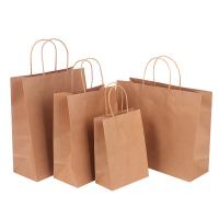 China Industrial Gift Craft Custom Printed Shopping Paper Bags with Cotton Rope Handle for sale