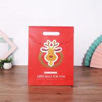 China Wholesale Spot Christmas Eve Exquisite Printed Gift Packaging Paper Bags for sale