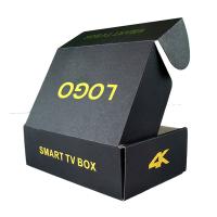 China Custom Folding Corrugated Cardboard Black Shipping Hat Box Durable for sale