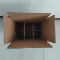 China Rectangular Wine Corrugated Cardboard Shipping Carton Box Versatile and Durable Packaging Solution With Insert for sale