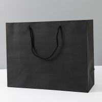 China Custom Printed Black Specialty Paper Bags Latest Style for Customized Packaging for sale