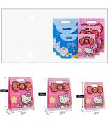 China Eco-Friendly Custom Printed Doraemon and Kitt Cat Paper Bags for Children's Day for sale