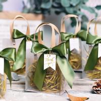 China Custom Printed High-end Transparent Gift Packaging Bags Frosted Bag Birthday Gift Teacher's Day Gift for sale