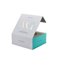 China Customizable Flip Lid Gold Foil Logo Packaging Rigid Cardboard Box for Skincare Essential Oils Cosmetics Beauty for sale