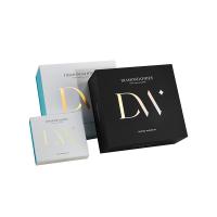 China Customizable Flip Lid Gold Foil Logo Packaging Rigid Cardboard Box for Skincare Essential Oils Cosmetics Beauty for sale